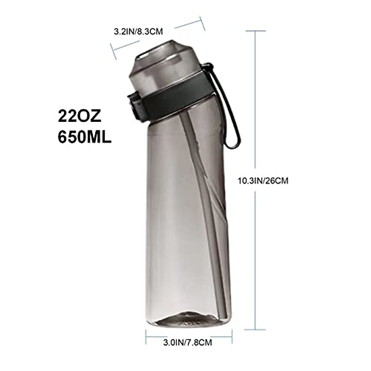 ZHSDHF Fruit Scent Water Cup|Tritan|Sports Water Cup|BPA Free| Water Bottle|Suitable for Outdoor Sports, Gifts From Friends, Birthday Gifts (Pink(with 6 radom pods))