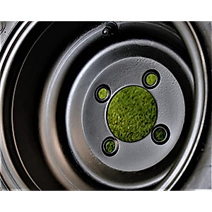 Matte Black Wheels with 18x9.50-8 4 Ply Turf Tires for Golf and Lawn and Garden Equipment (Set of 4)