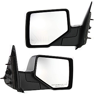 Kool Vue Left & Right Manual Door Mirrors Compatible With Ford Ranger 2006-2011 Textured Pair Extended Cab