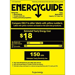 Potiry Mini Fridge, 6 Liter AC/DC Portable Thermoelectric Cooler and Warmer Mini Fridge for Bedroom Car Home Travel Mini Refrigerator for Skin Care Foods Medications