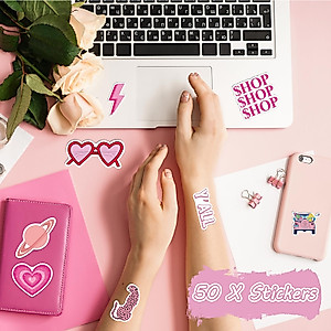 114 Pcs Preppy Birthday Decorations, Preppy Party Decorations, Preeppy Happy Birthday Banner, Preppy Balloons, Cute Preppy Stickers Hanging Swirls Cupcake Toppers Sparkling Fringe Curtain