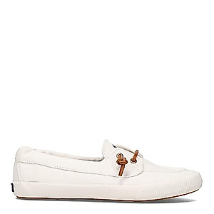 Sperry Top-Sider Women's Lounge Away 2 Linen Boat Shoe White 10 Medium US