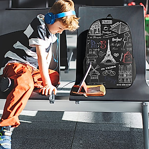 Cute Cartoon Backpack, 17 Inch Bookbag Lightweight Casual Daypack with Adjustable Shoulder Straps StyleA