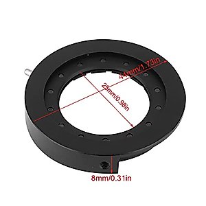 Iris Diaphragm, Microscope Iris Adapter Aperture Adjustable Lens Optical Diaphragm for Microscope (SK25 with Bas)