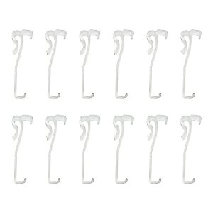 12 Pcs 2.5 Inch Valance Clips for Blinds, Hidden Blind Clips, Hidden Channel Valance Clips, Hidden Blind Clips, Mini Blind Valance Clips, Hidden Valance Clips Clear, Blind Valance Clips, Blind Clips
