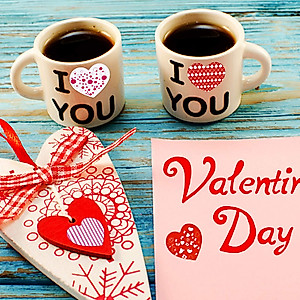 Konsait 500 Pieces Valentine’s Day Heart Stickers, Red Heart Happy Valentines Day Roll Stickers, Sweet Love Decoration Stickers for Valentine’s Day Wedding Gifts Scrapbooking Cards Envelopes