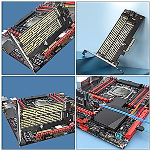 DIKACA Computer Adapter X for Dual-Bay B- I- and -Slot Express Hard Dual- Ssd Drive E I M-Key I-e Slot Bay Converter Ie State Adapter B-Key M M- Motherboard to Key Hard Drive Ssd Hard Drive Ssd