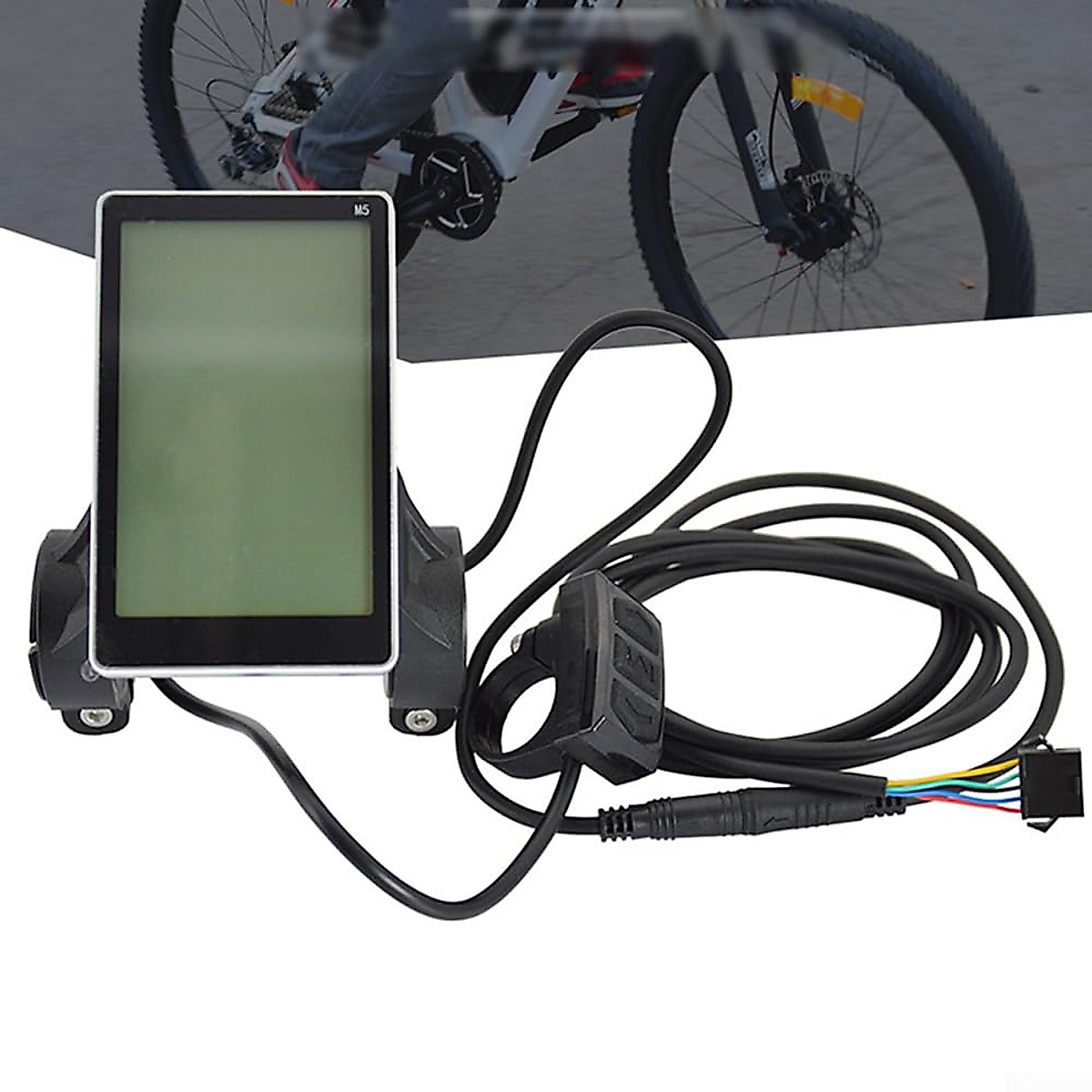 Electric Bike LCD Display, 5Pin E-Bike M5 Display Meter Control Panel, Electric Scooter Speedmeter with Control for Electric Bikes