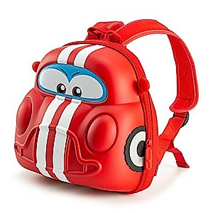 Kiddietotes Car Backpack for Boys and Children – Three Color Options of Cars Backpack for Toddlers – Perfect for Daycare, Preschool, Kindergarten, and Elementary School