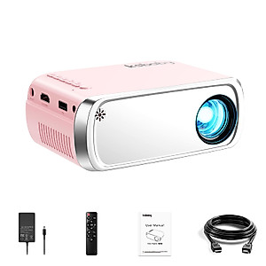Mini Projector Home Theater Portable Upgrade 1080P Supported, Phone Can Connect to Movie Wirelessly, Compatible with Smartphone/ Tablet/ Laptop/ TV Stick/ USB Drive, mint green (VF270GW)
