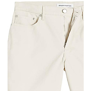 Amazon Essentials Men's Slim-Fit 7" Inseam Stretch 5-Pocket Short, Stone, 36