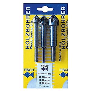 Fisch FSH-134831 Steel Countersink Set, 3-Piece