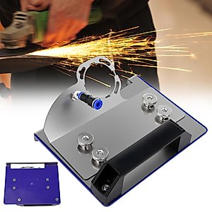 MUOYID 45 Degree Tile Chamfering Tool with Blue Base Plate - Type 100 Angle Grinder Stand for Tile 45° Chamfer Cutting, Heavy Duty Tile 45 Degree Angle Cutting Tool for Cutting Tile/Marble/Plank