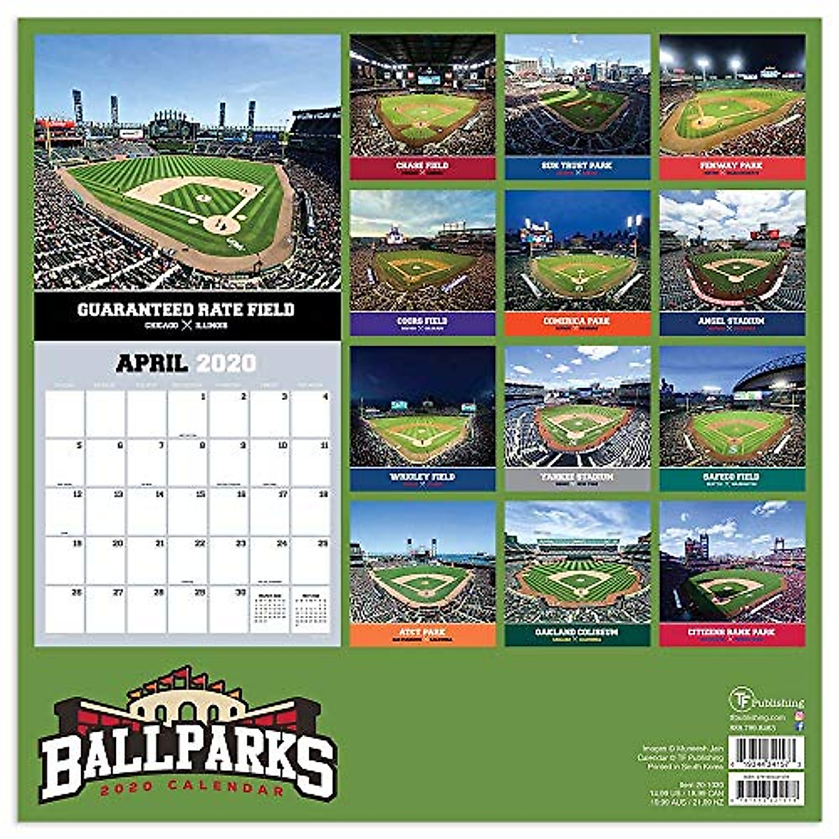 2020 Ballparks Wall Calendar