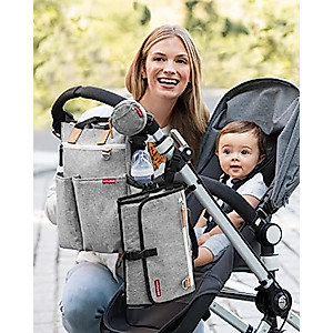 Skip Hop Portable Baby Changing Pad, Pronto, Heather Grey