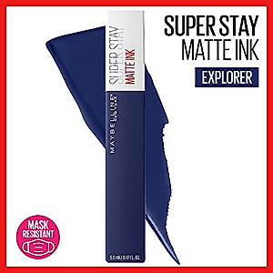 Maybelline New York SuperStay Matte Ink Liquid Lipstick, City Edition, Explorer, 0.17 Ounce