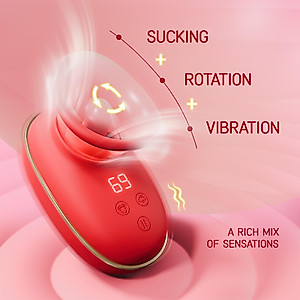 Adult Toys for Women Sucking Vibrator, 3 Sucking, 9 Tongue Licking & Vibrating Female Sex Toys Vibrators Nipple Toys, Women Sex Toy Rose Sex Toy Vibrator Adult Toy, Sexual Pleasure Tools for Women