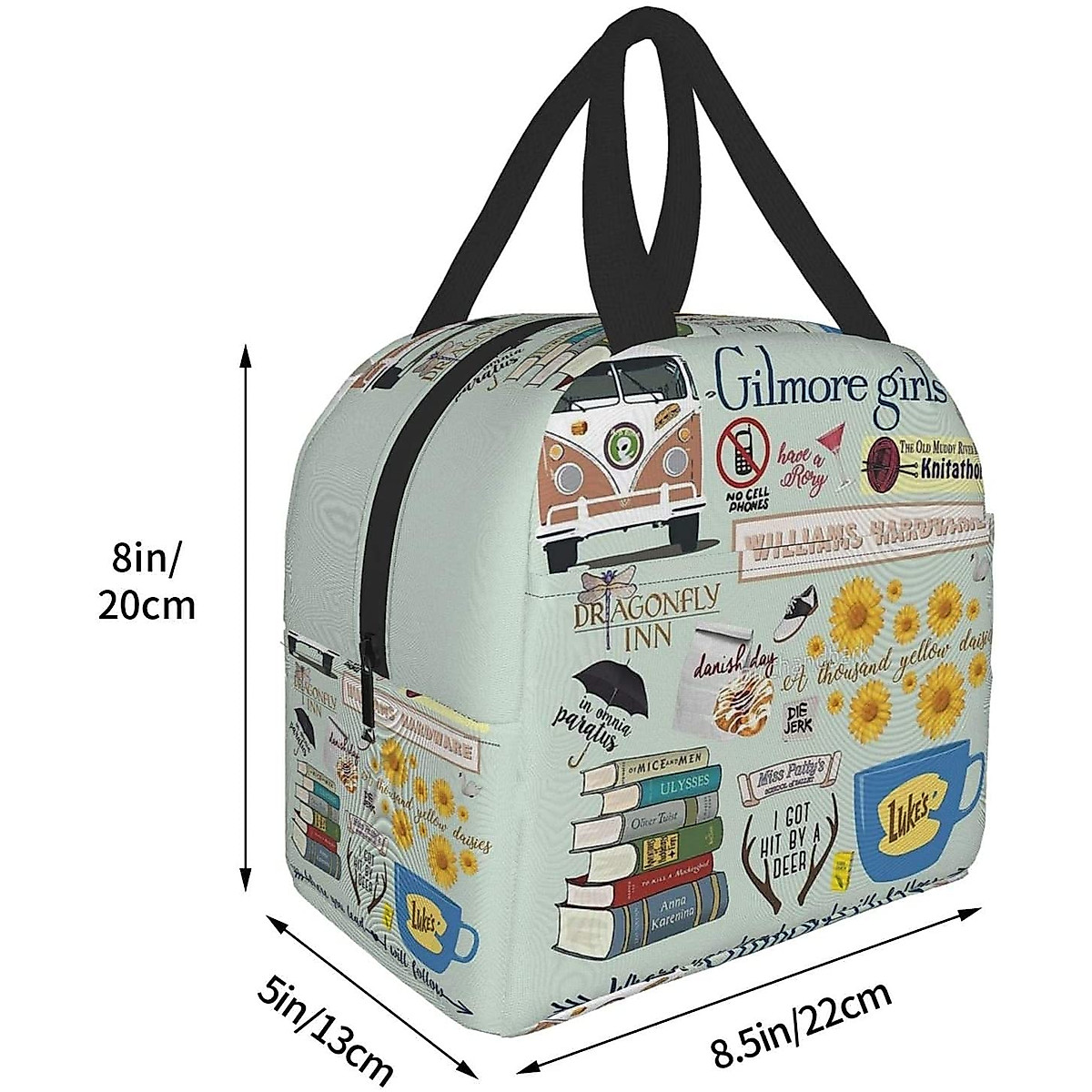 Gilmore Girls Lunch Tote Bag for Women Gifts Fashionable Collapsible Simple Modern DIY Bag Large