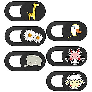 DOITOOL Laptops Computer Camera 6Pcs Webcam Privacy Cover Slide Smartphone Webcam Sticker Laptop Tablet Camera Cover for Laptop Computer Assorted Color Laptop Camera Cover Computer Camera