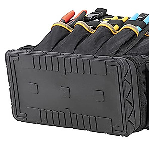 CLC Work Gear PB1133 38 Pocket Molded Base Tool Backpack, Black/Blue