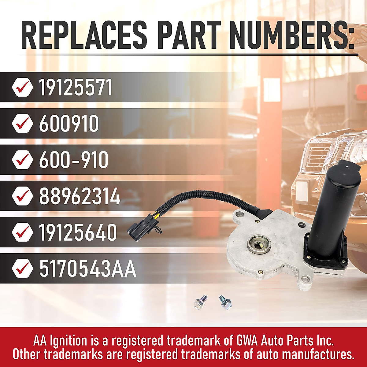 AC Heater Blower Motor - Compatible with Chevy, GMC & Other GM Vehicles - Silverado, Tahoe, Avalanche, Suburban, Escalade, Sierra, Yukon, H2 - Replaces 15-81683, 22741027, 20760618, 700164 - ATC