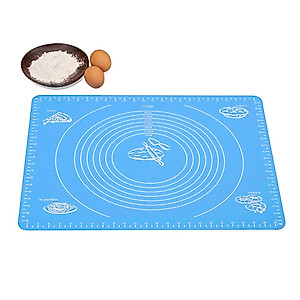 Silicone Baking Mat,15.7x19.7 Inches Extra Large Food Grade Reusable Nonstick pad, Heat Resistance Table Placemat Board for Pastry Dough Pastry Fondant, for Halloween Christmas New Year Party Supplies