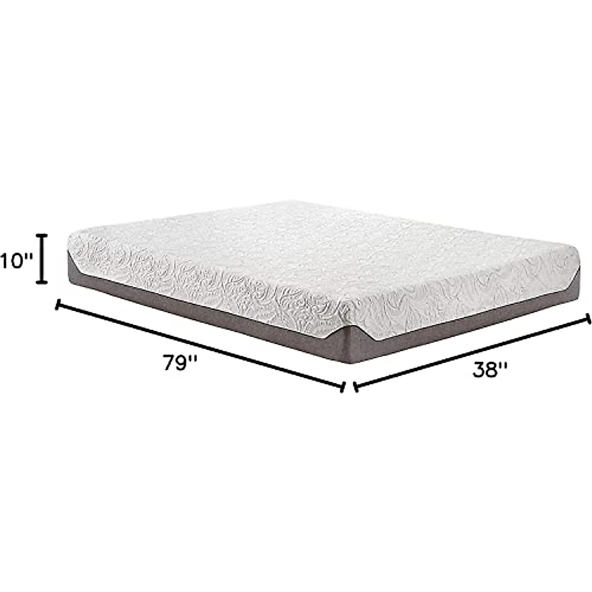 Boyd Sleep Cooling Air Flow Gel Memory Foam Mattress, 10" Queen