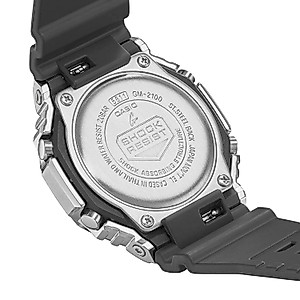 G-Shock Casio Metal Covered Octagonal Black Resin Band Watch GM2100-1A