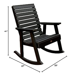Highwood Weatherly Rocking Chair, Black