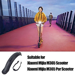 Duraplusio Scooter Rear Fender Compatible with Xiaomi M365 / M365 Pro / 1S / Pro 2 / Essential, Support Mudguard Bracket Fenders Accessory for Xiaomi Electric Scooter