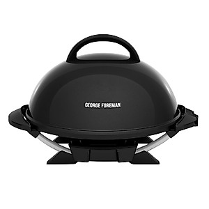 George Foreman GIO2000BK Indoor/Outdoor Electric Grill, 15-Serving, black