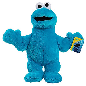 SESAME STREET Big Hugs 18-inch Large Plush Cookie Monster Stuffed Animal, Blue, Pretend Play, Kids Toys for Ages 18 Month by Just Play