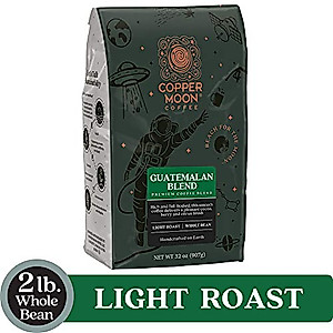 Copper Moon Guatemalan Antigua Blend, Light Roast Coffee With A Nutty Finish, Whole Bean, 2 Lb