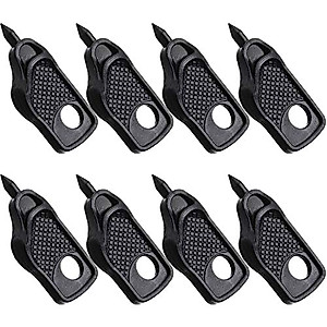 Mudder 10 Pieces Drip Irrigation Hole Punch Tool 4 mm Mini Tubing Drip Watering Hose Accessories for 1/4 Inch Hose, Black