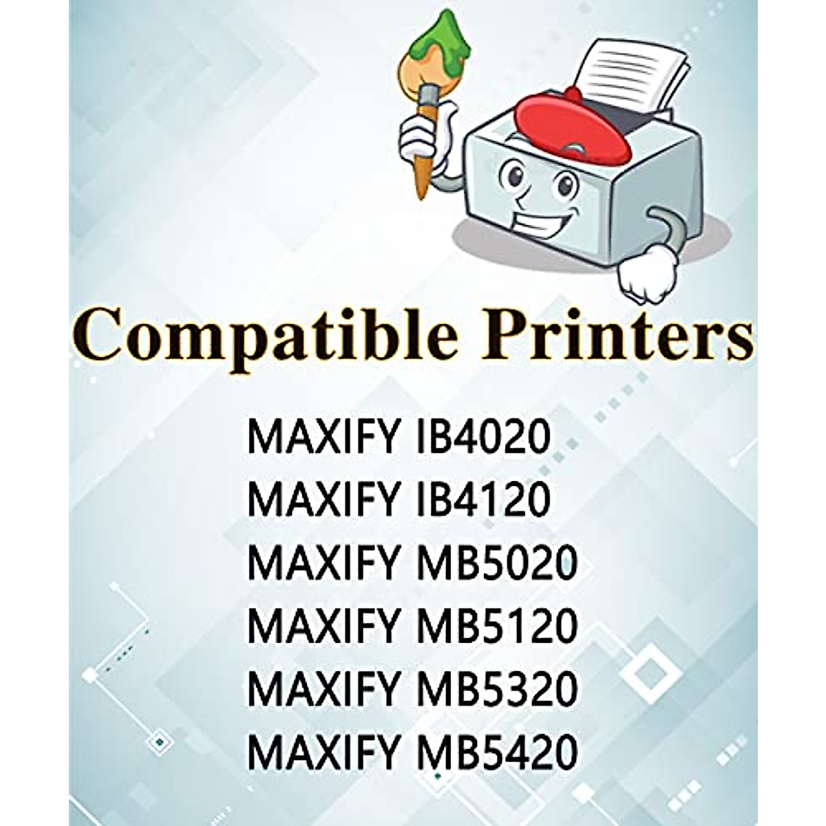 MM MUCH & MORE Compatible Ink Cartridge Replacement for Canon PGI-2200 XL 2200 2200XL to Used for MAXIFY MB5420 iB4020 iB4120 MB5020 MB5120 MB5320 Pixma TS3120 (2 Black, Cyan, Magenta, Yellow) 5-Pack