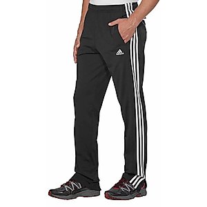 adidas Essential Tricot Zip Pants for Men, Black, Medium
