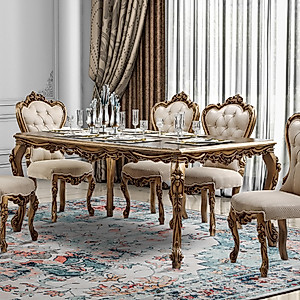 NEOCOZY 5x8 Vintage Rug,Washable Rug, Antique Collection Area Rug, Stain Resistant Rugs for Living Room Bedroom Dining Room