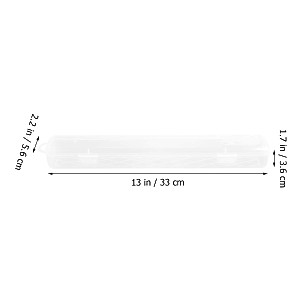 EXCEART Clear Organizer Box 3Pcs Paintbrush Storage Box Portable Watercolour Brush Case Holder Translucent Clear Pencil Box for Pens Brush Sundries (Transparent) Clear Container