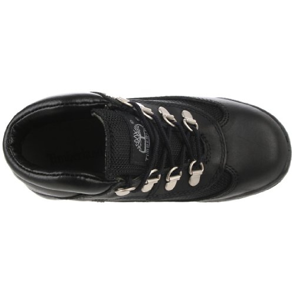 Timberland Euro Hiker Leather and Fabric Boot (Toddler/Little Kid/Big Kid),Black,3.5 M US Big Kid