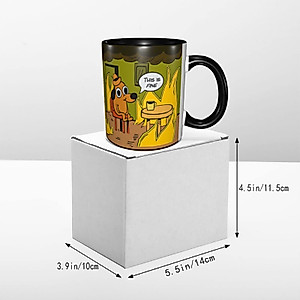 POOTRY This Is Fine Dog Mugs Funny Coffee Mug Can Be Used To Decorate The Table. It's A Good Gift for Men And Women Are Good Choices For Drinking Water At Home And Office,11 Ounce