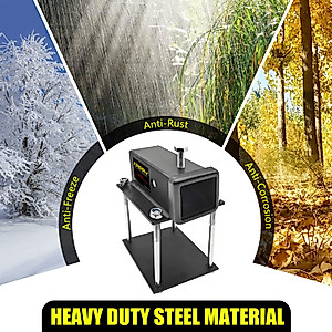 KAIRAY Bolt-on RV Bumper Hitch Receiver Adapter for 4-4.5'' Beams，2'' Receiver with Hith Pin & Hitch Cover, Trailer Rear Bumper for Camper Bike Racks Cargo Carriers