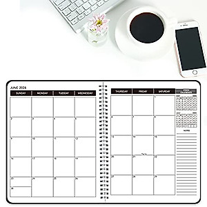 Office Planner July 2023 - June 2025 Monthly Calendar Planner - 9×11 Inch Time Management Personal Planner Hard PVC Cover with Spiral Bound
