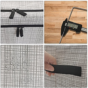 HOPABTO Blankets Storage Boxes Bins,72L 2pcs,Large Clothes Organizers,Double Opening With 4 Steel Frame,Foldable Oxford Containers for Comforters,Closet,Bedding(Gray)