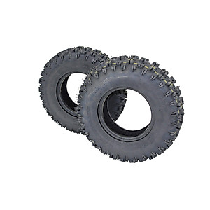 Antego Tire & Wheel - Set of Two 13/4.10-6 Non-Directional 2 Ply Snowblower Tires | Tubeless | ATW-053 | Fits Rim Size: 6x3.25 | Excellent Traction