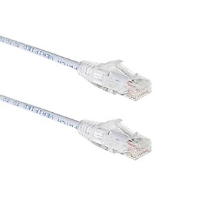 CablesAndKits - Cat6 Slim Snagless 10ft White Ethernet Cable, High-Density PVC Jacket (CM), Pure Copper, RJ45 Computer & Networking Patch Cord - Lifetime Wty