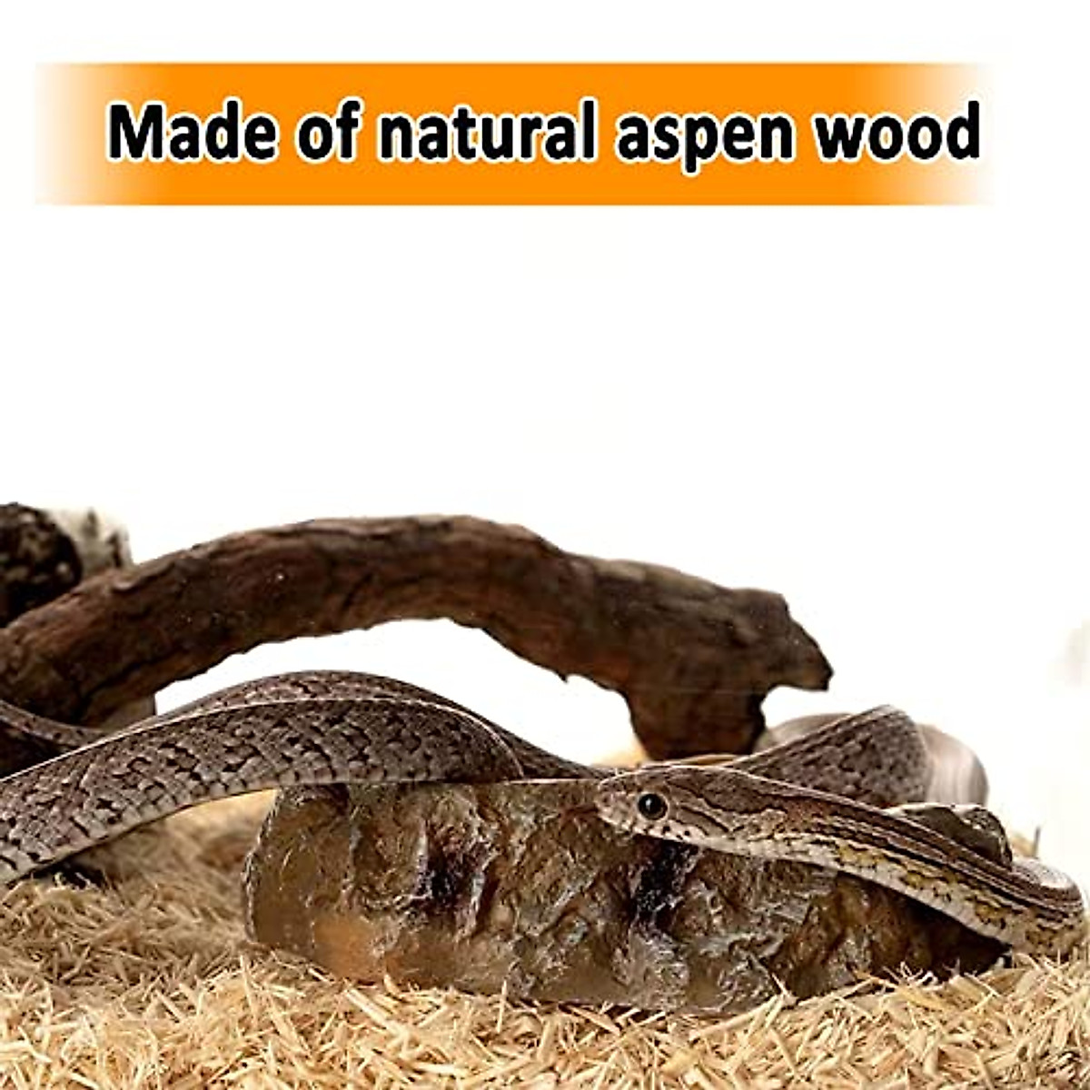 BNOSDM Natural Reptile Terrarium Bedding Small Pet Select Premium Natural Aspen Bedding for Snakes Chickens Tortoise Rabbits Hedgehogs Guinea Pig and Other Small Animals