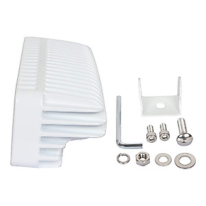 EXZEIT Waterproof Led Boat Lights, 2 pc 72W Deck/Dock Marine Lights 4000LMS 120°Flood Light, 6.3inch, 12/24 V Led Light Bar