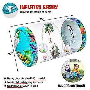 Hoovy Infant Crawling Toys | Toys for Crawling Babies | Crawling Toys for Babies 6-12 Months | Beginner Crawl Along Baby Roller | Drop Maze Tummy Time Activity Center