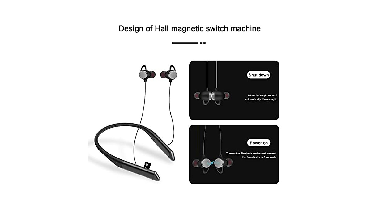 Charella Bluetooth Neckband Headphones - Stylish & Ergonomic Audio