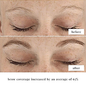 Elizabeth Mott Eyebrow Gel Makeup - Queen of the Fill Brow Tint and Filler - Brush to Fill in Eyebrows and Cover Gray Hairs, Water Resistant, Long Lasting - Cruelty Free, Dark Medium Brown, 4 g